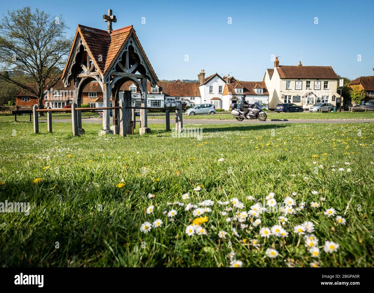Brockham Village, Surrey, UK Stock Photo - Alamy