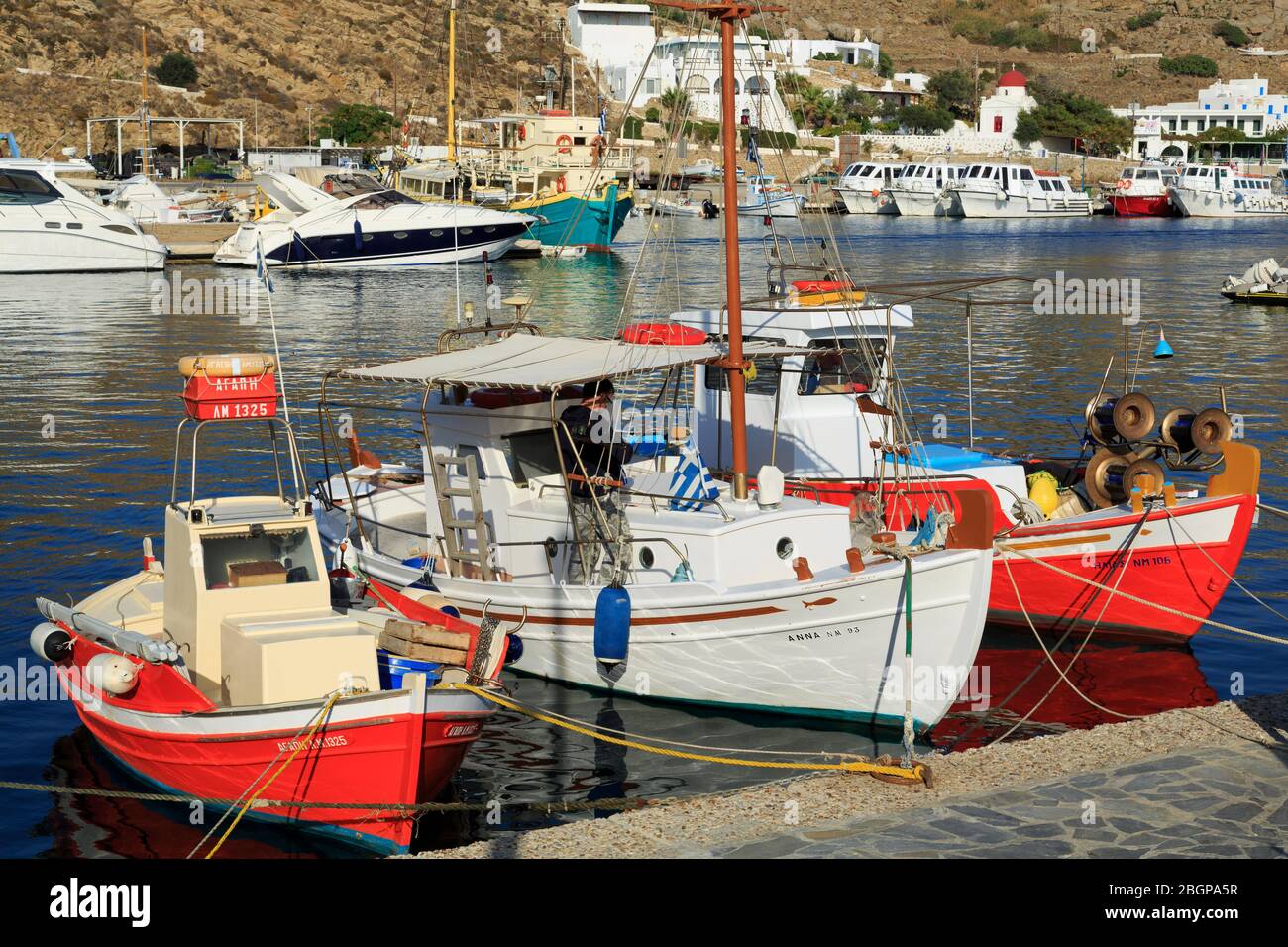 New Port,Mykonos Island,Cyclades,Greece,Europe Stock Photo - Alamy