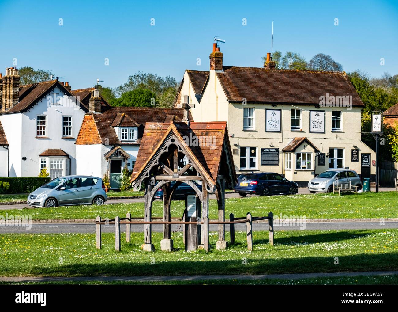 Brockham Village, Surrey, UK Stock Photo - Alamy