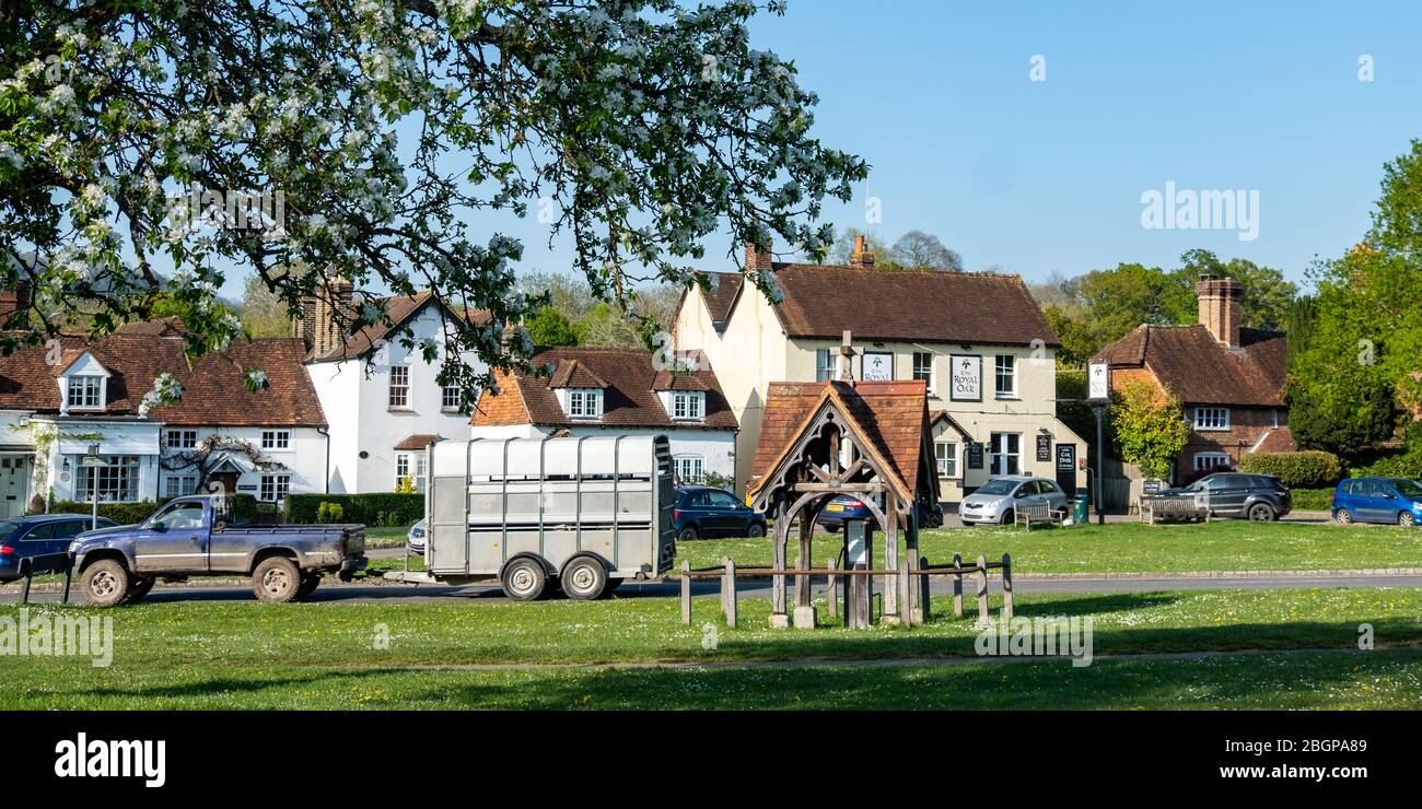 Brockham Village, Surrey, UK Stock Photo - Alamy