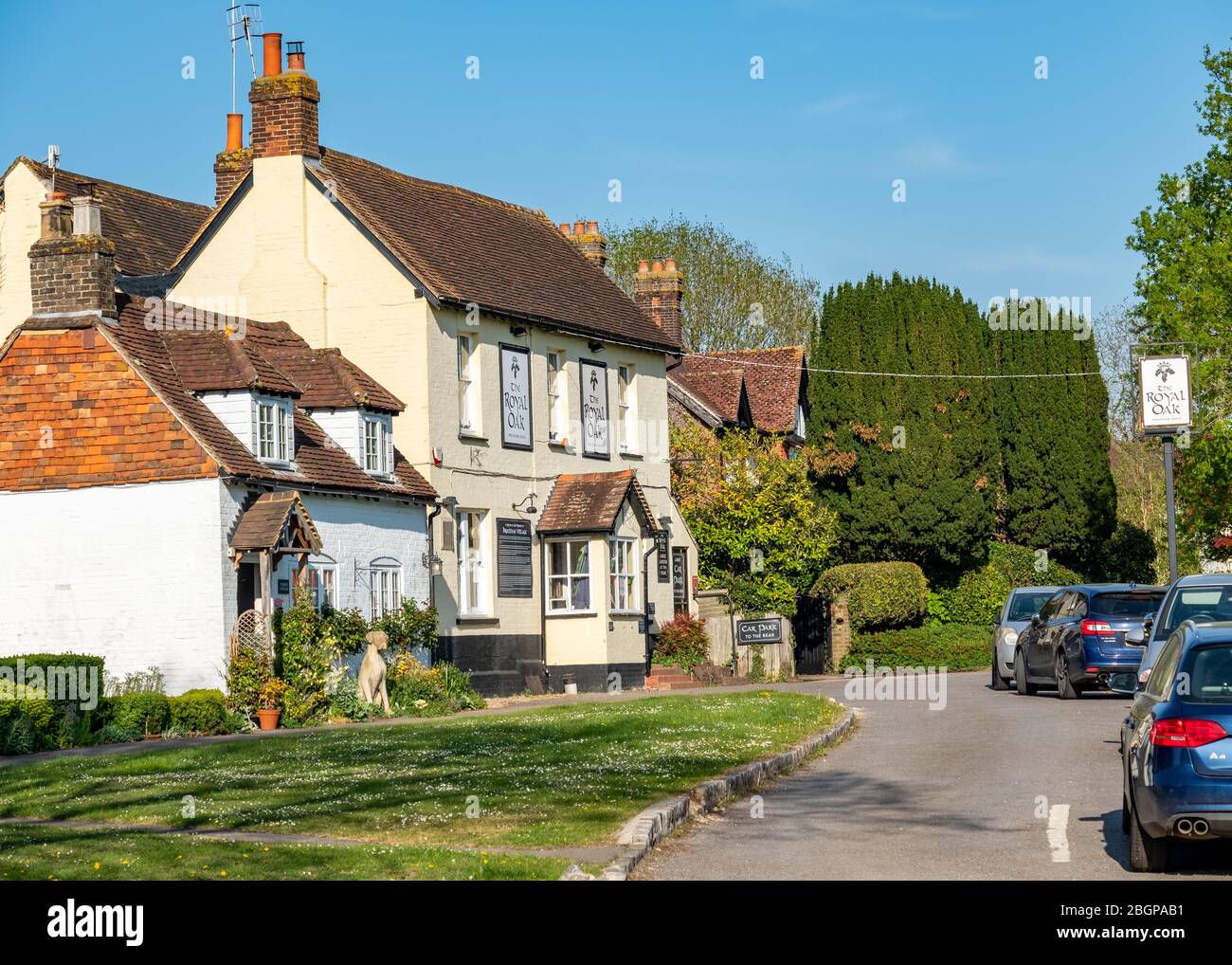 Brockham Village, Surrey, UK Stock Photo - Alamy
