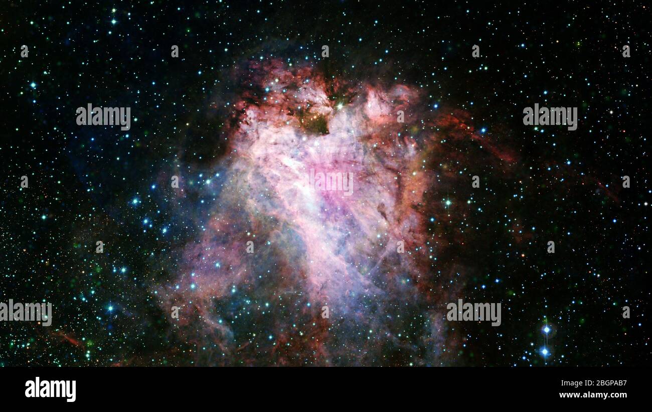 Infinite space background with nebulas and stars. This image elements ...