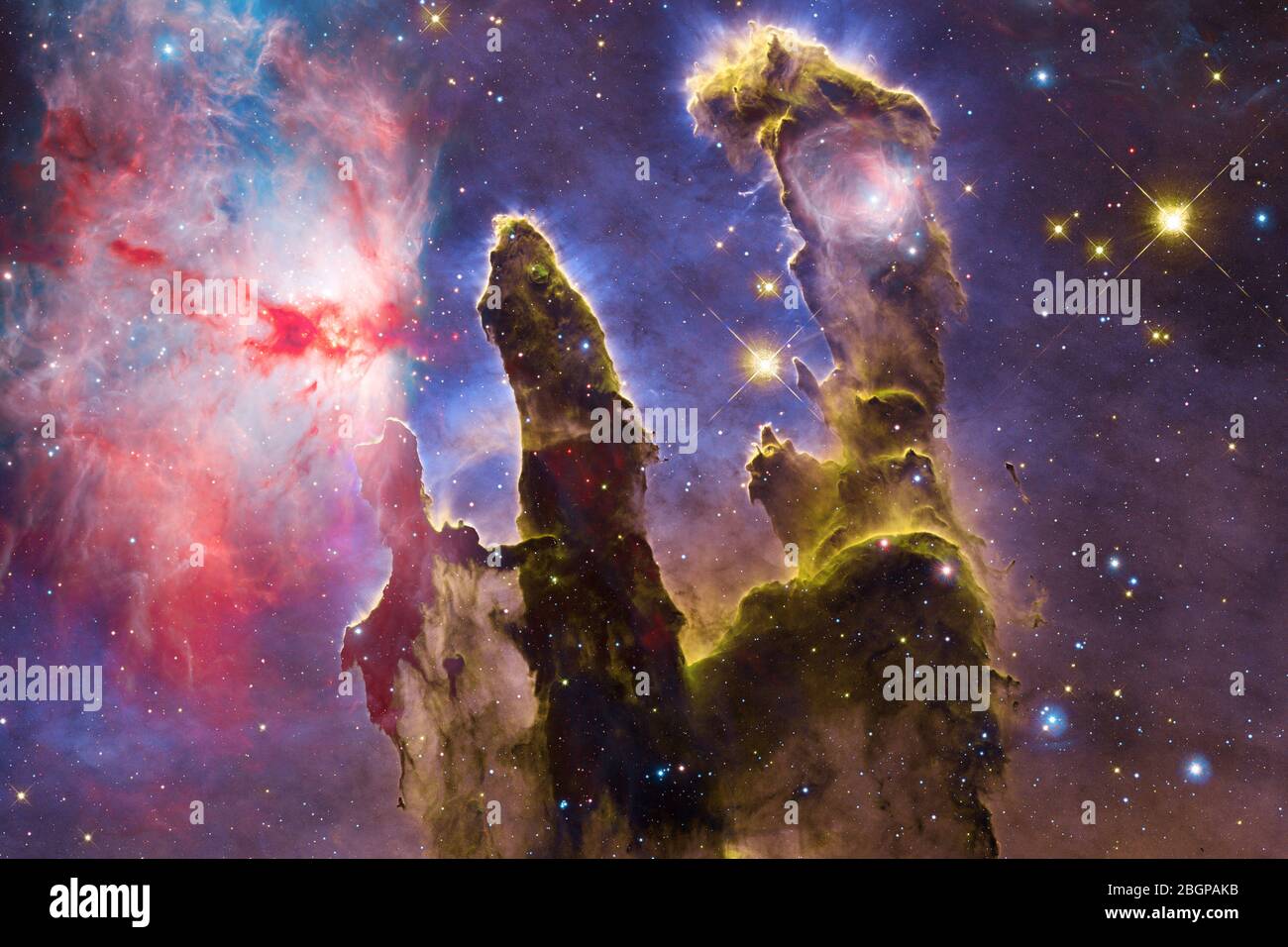 Beauty of endless cosmos. Science fiction art. Elements of this image ...