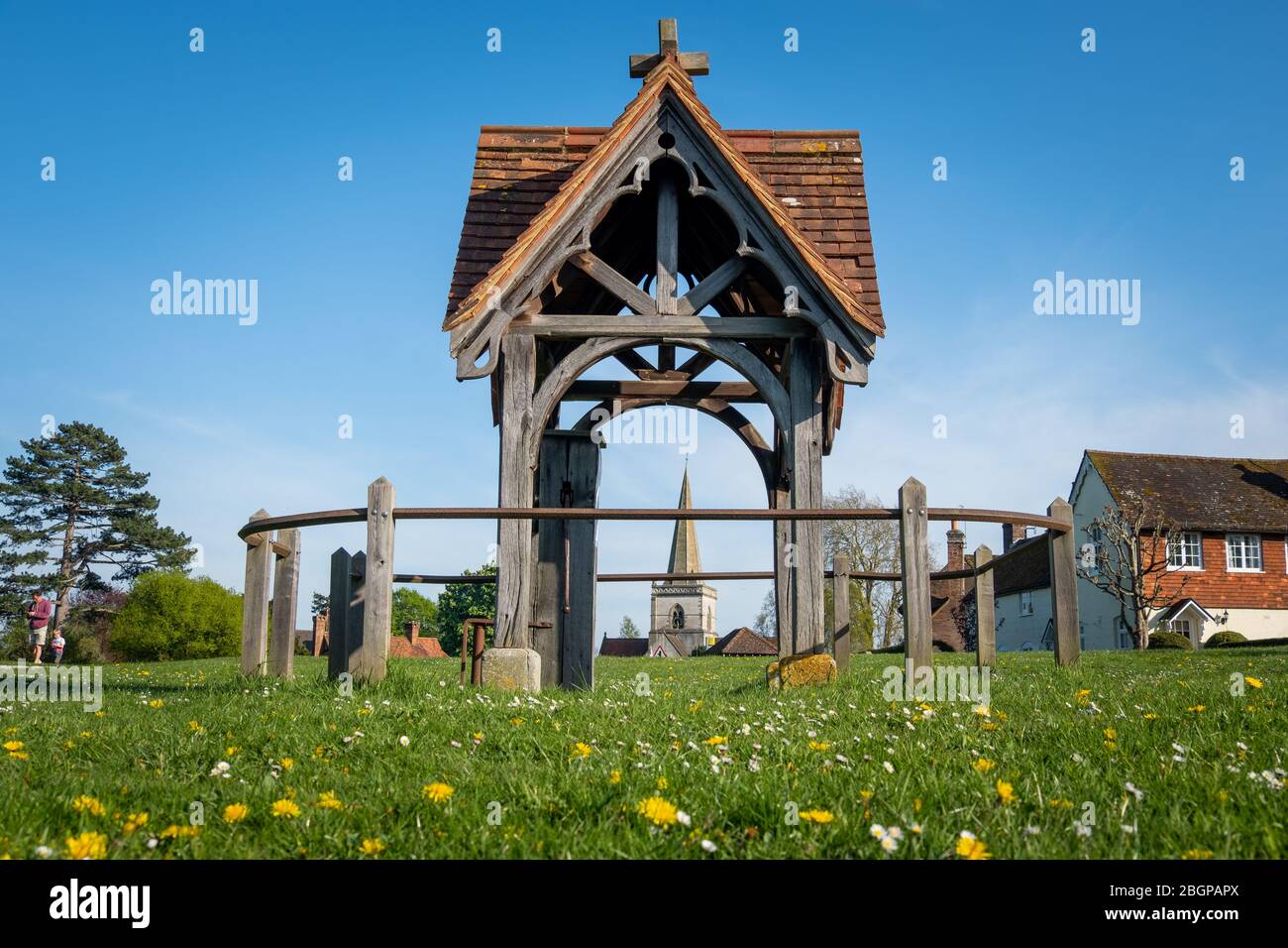 Brockham Village, Surrey, UK Stock Photo - Alamy