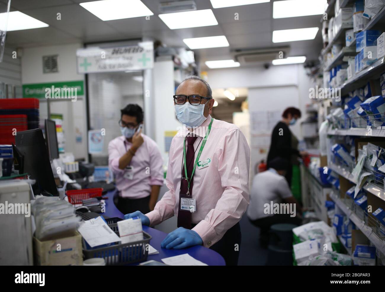 Pharmacist bipin patel working at the broadway pharmacy in bexleyheath ...