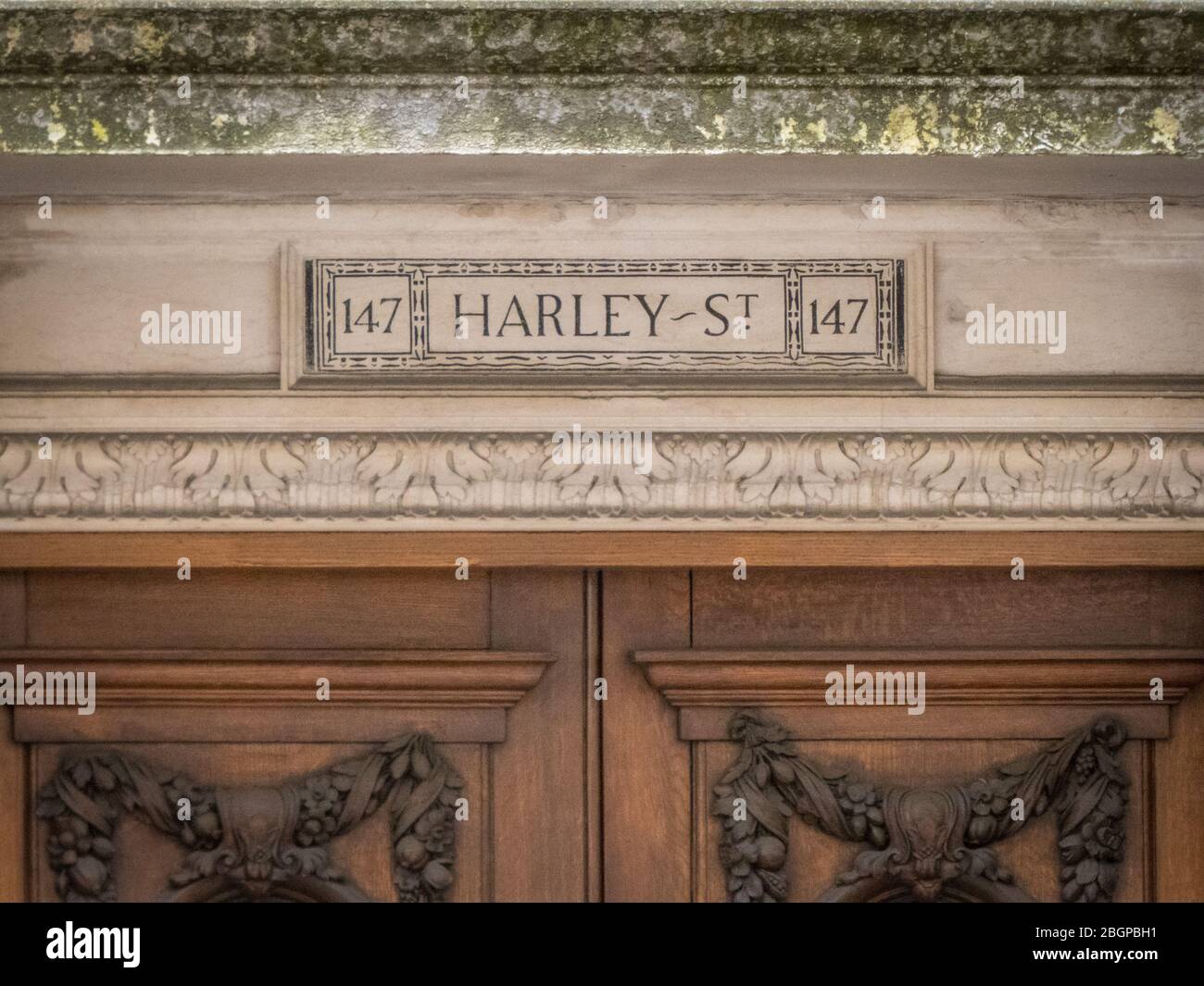 Harley Street, City Of Westminster street sign- a landmark London ...