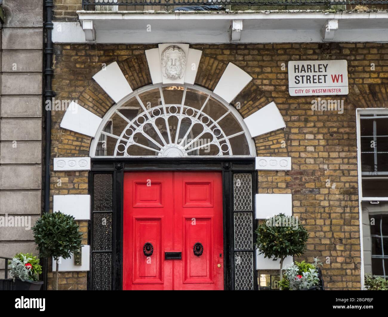 Harley Street, City Of Westminster street sign- a landmark London ...
