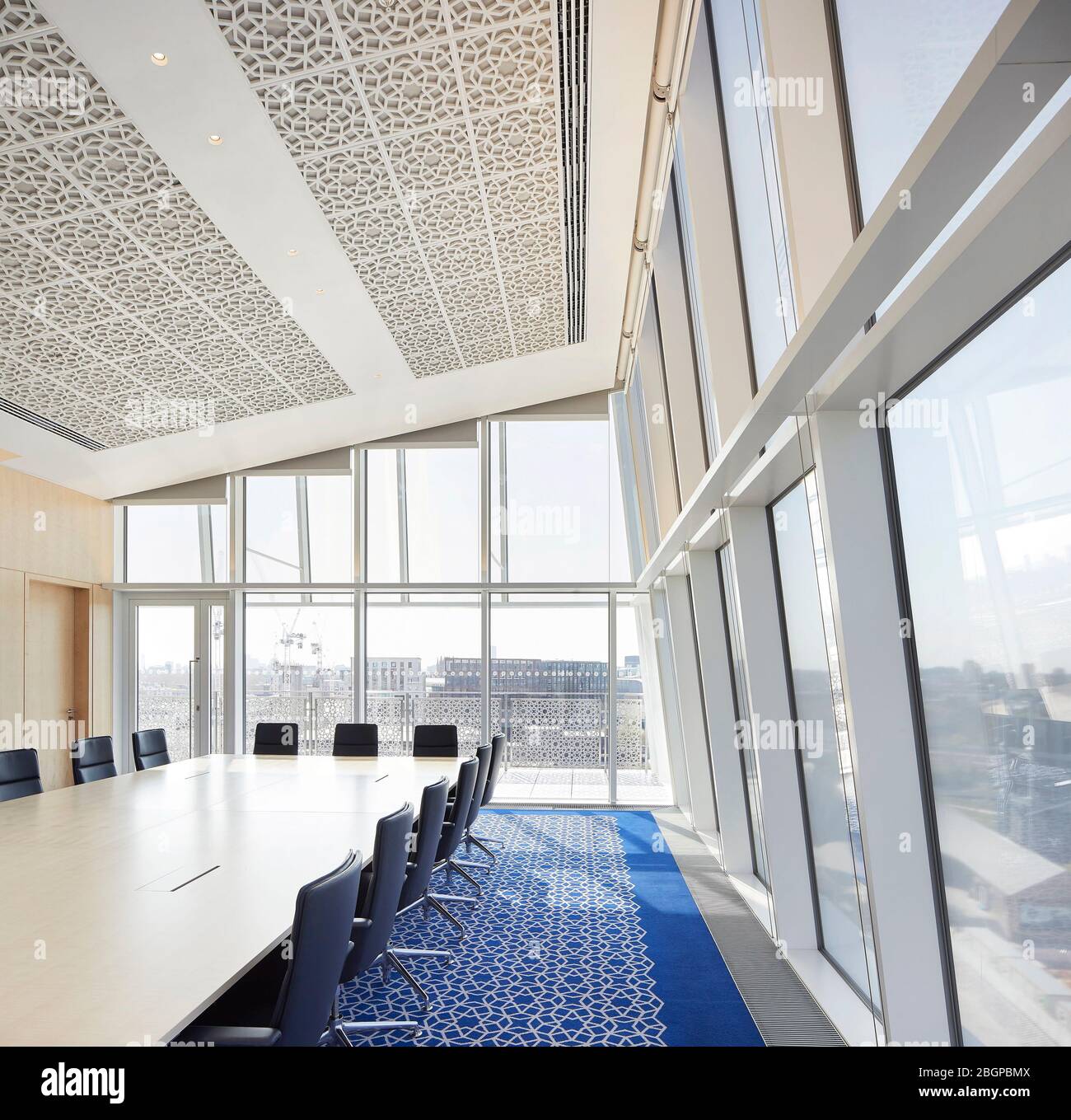 Interior view. Aga Khan Centre Kings Cross, London, United Kingdom ...