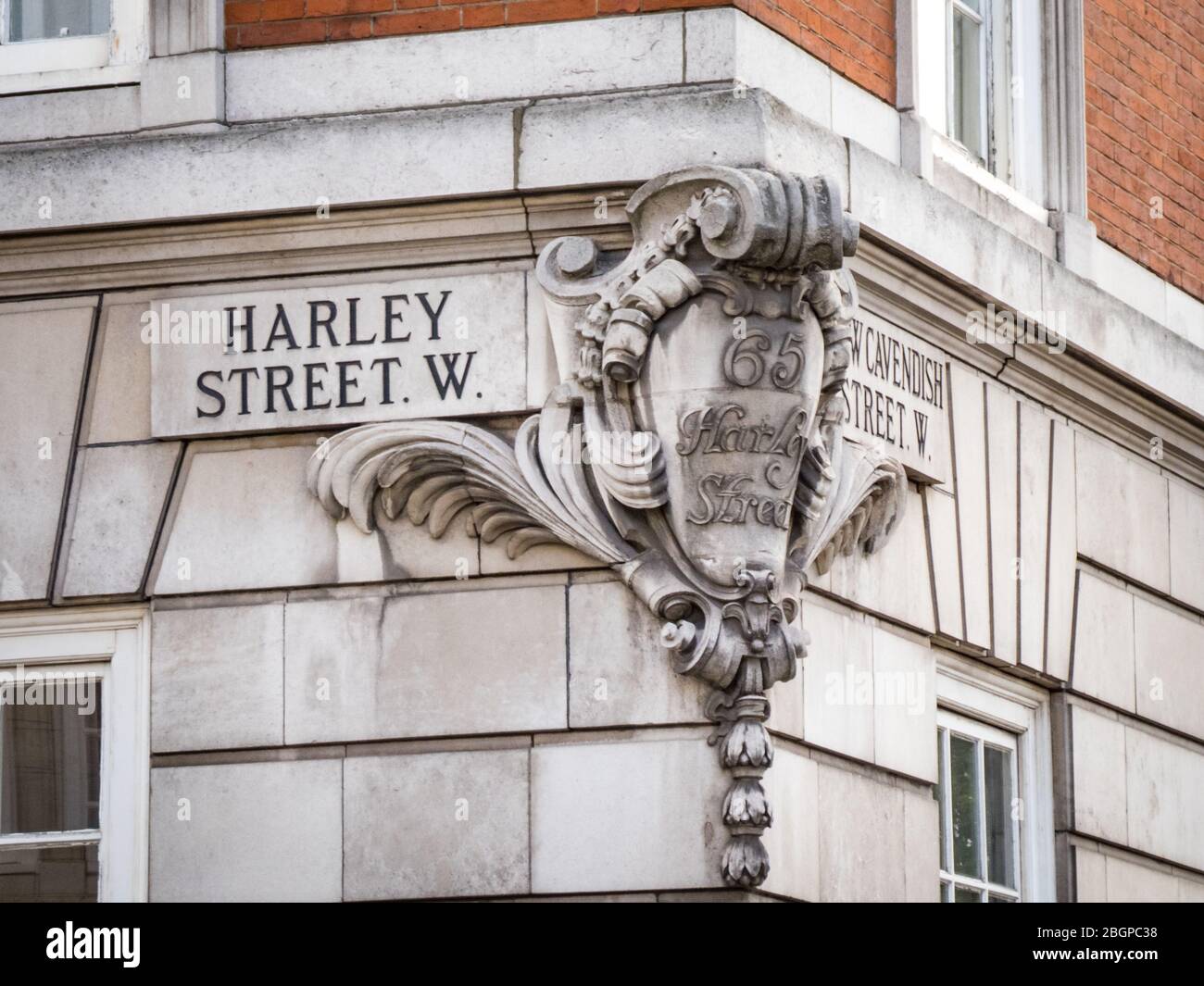 Harley Street, City Of Westminster street sign- a landmark London ...