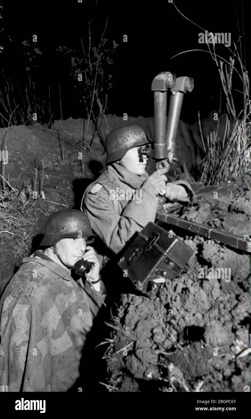 Russia in 1943 German observation post Stock Photo - Alamy
