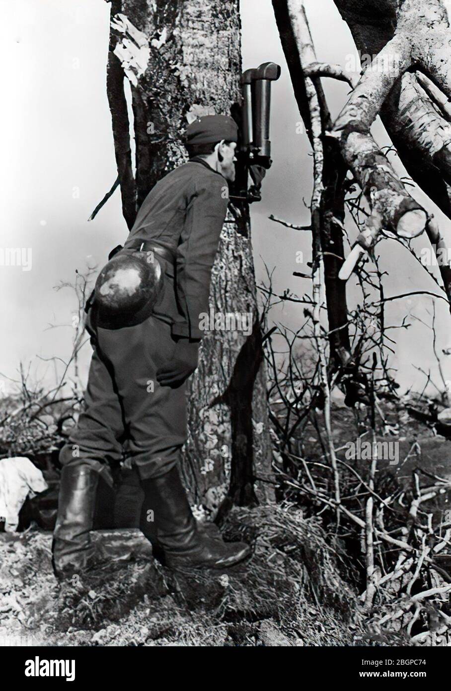 German observation post Stock Photo - Alamy