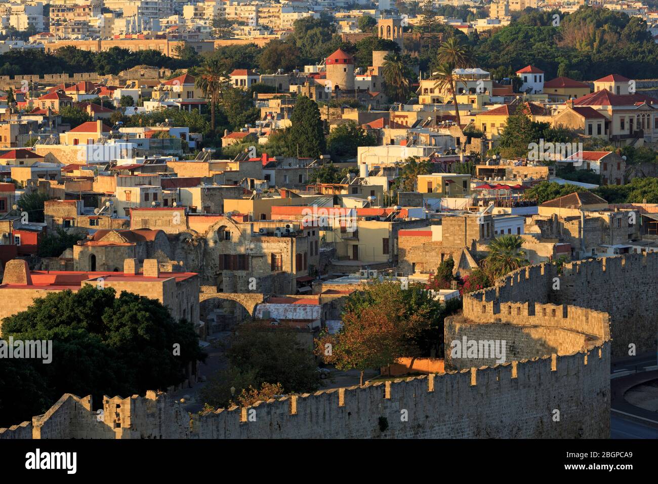 Old City Walls, Rhodes, Greece, Europe Stock Photo - Alamy