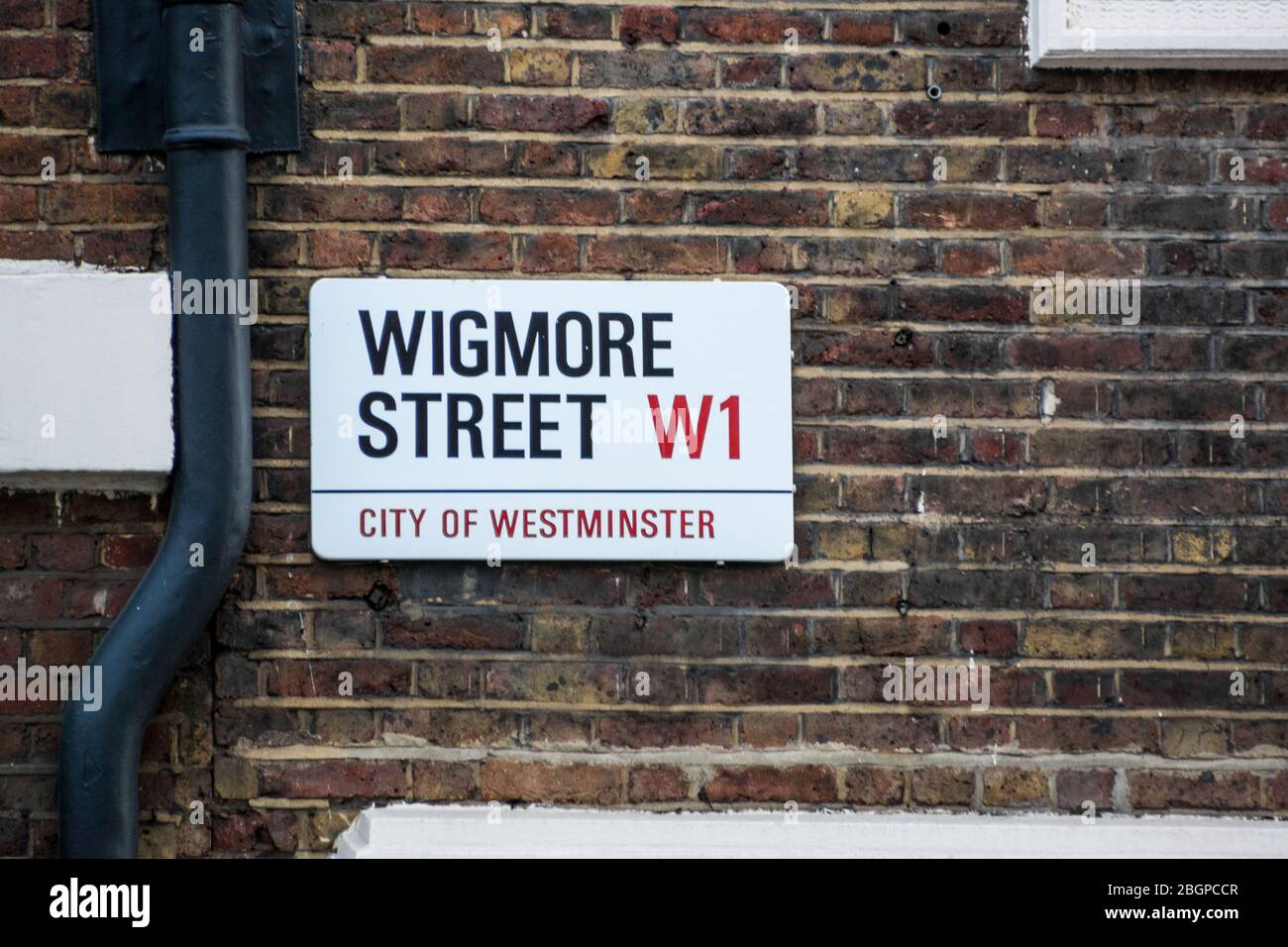 Wigmore Street, City Of Westminster street sign- a landmark London ...