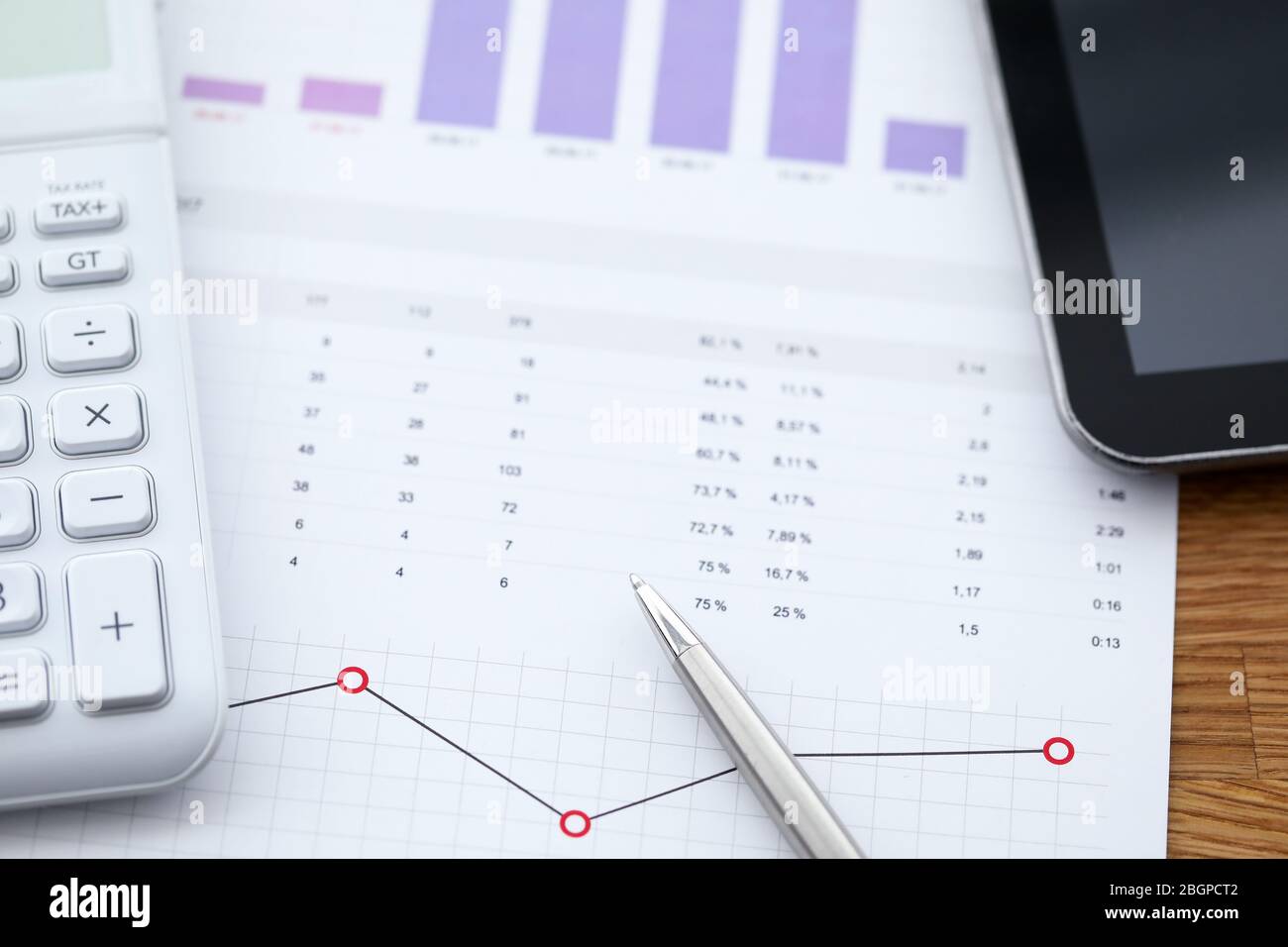 Accounting and statistics research Stock Photo - Alamy