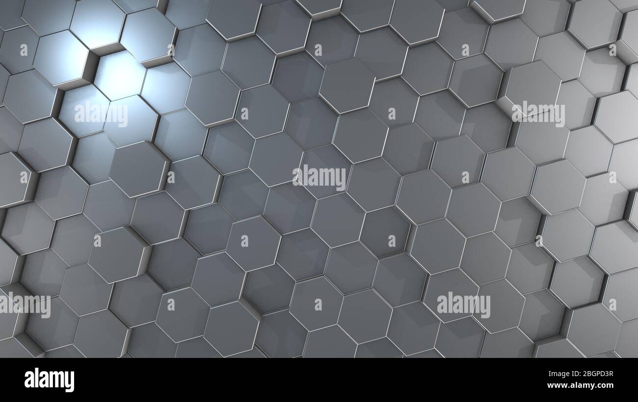 Futuristic 3d render polyhedral shapes hi-res stock photography and ...