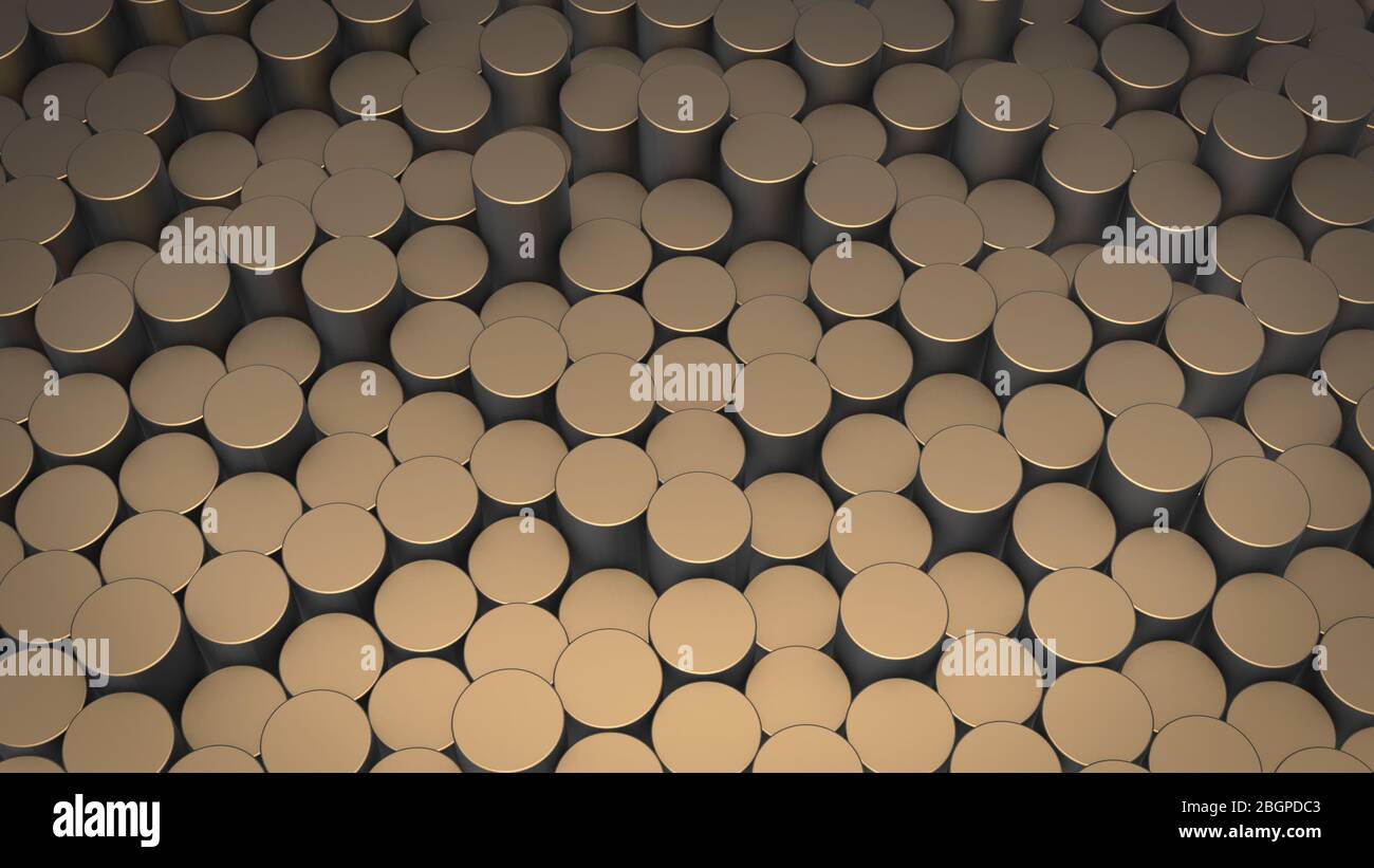 3D rendering of abstract cylindrical geometric surfaces in virtual ...
