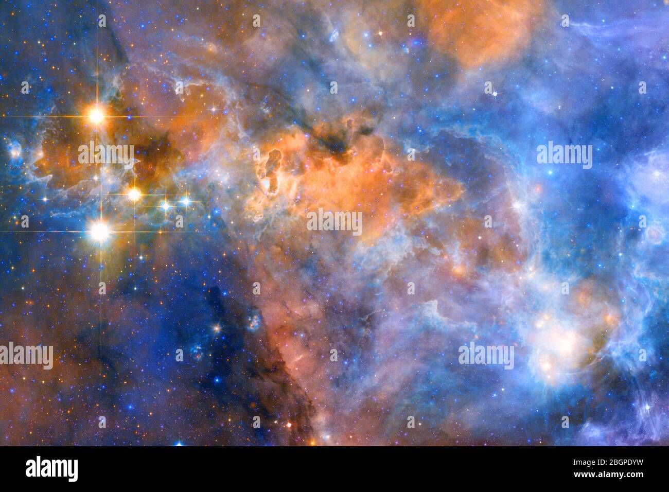Infinite space with nebulae and stars. Elements of this image furnished ...