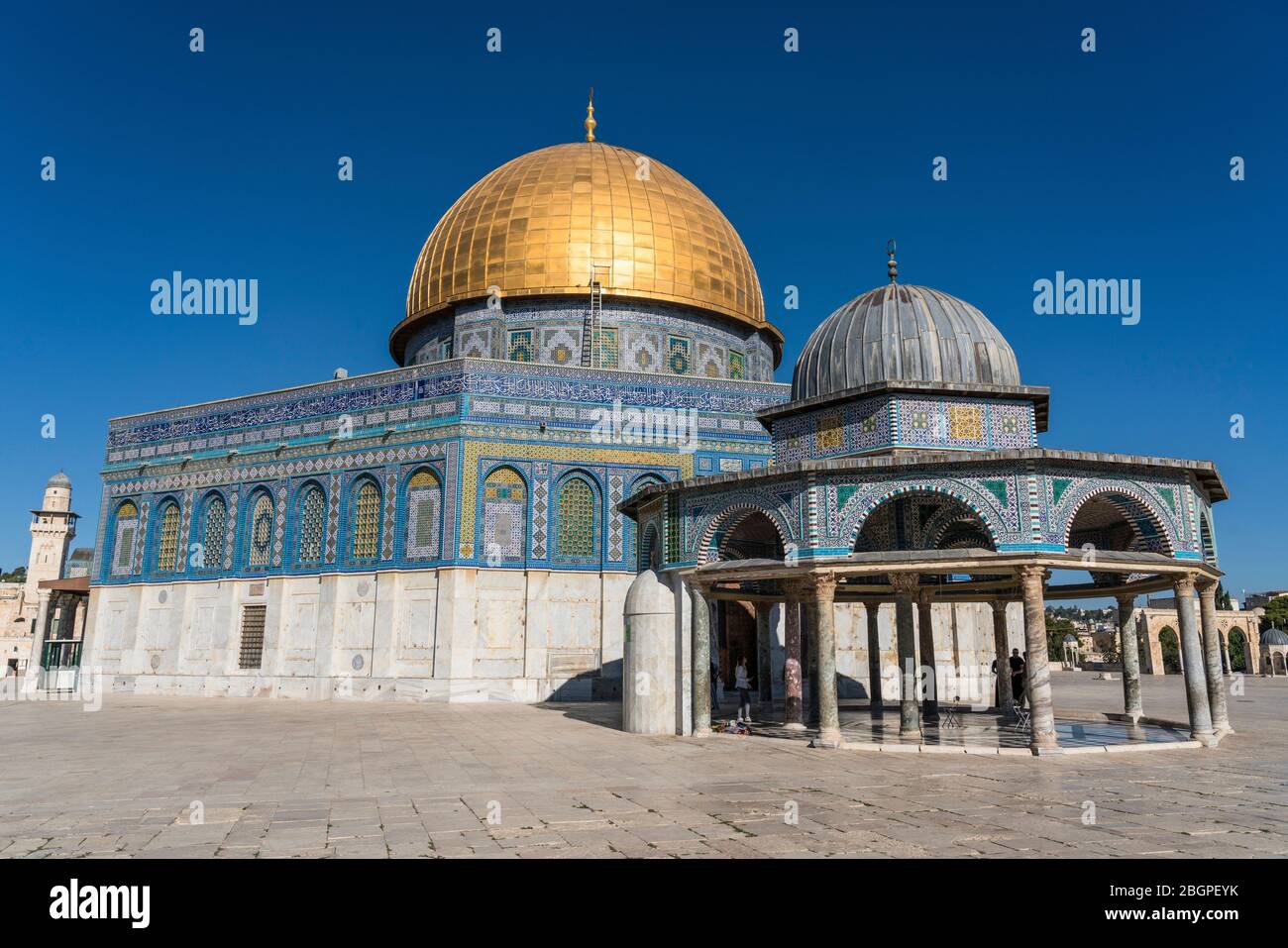Israel, Jerusalem, The Dome of the Rock shrine or Qubbat As-Sakhrah was ...
