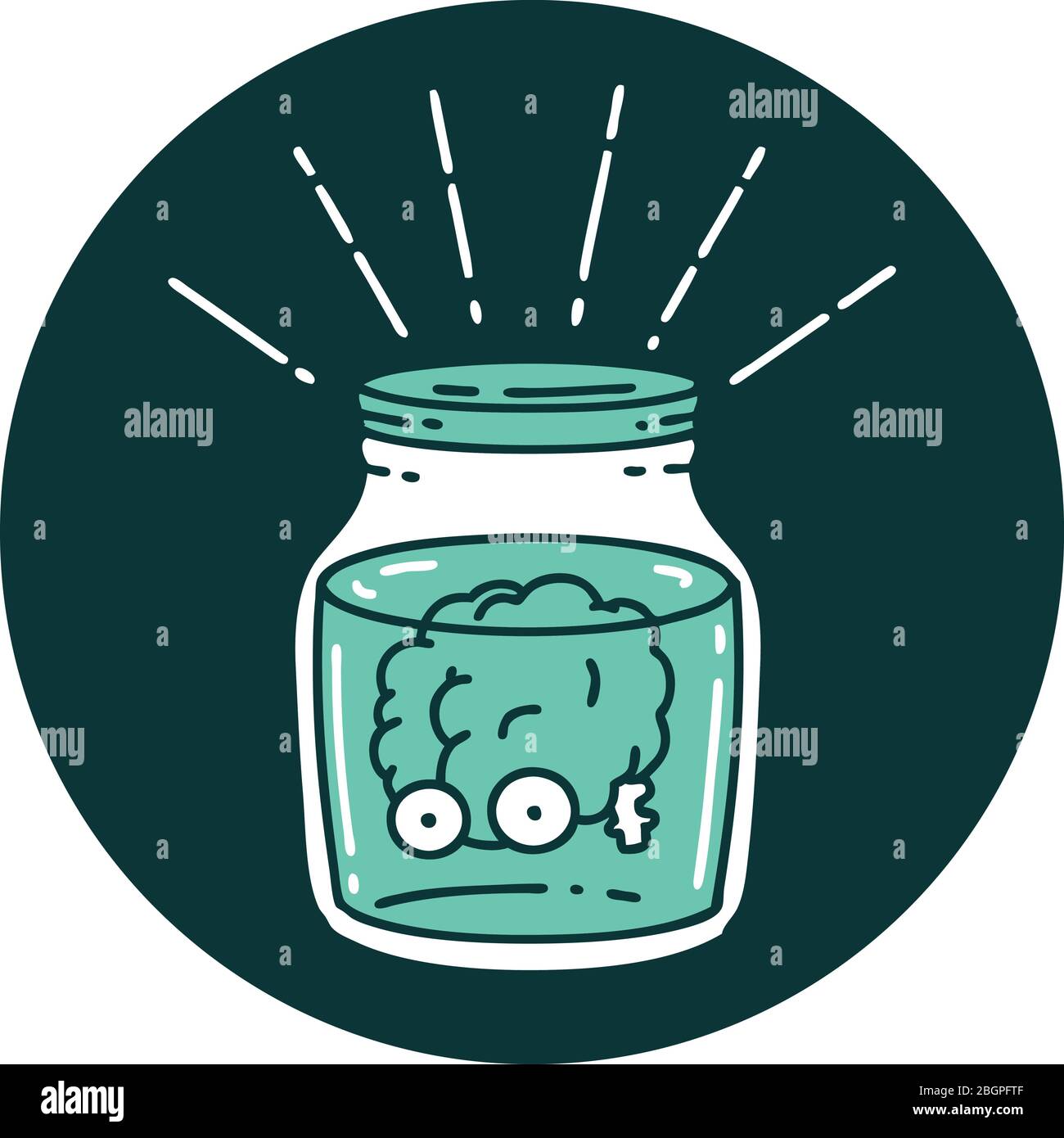 Floating brain Stock Vector Images - Alamy