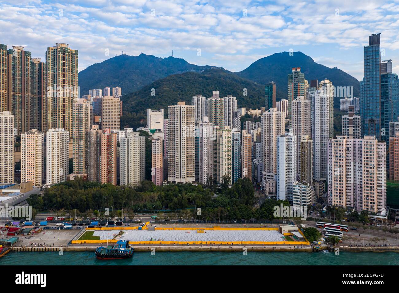 Private housing of Hong Kong from drone view Stock Photo - Alamy