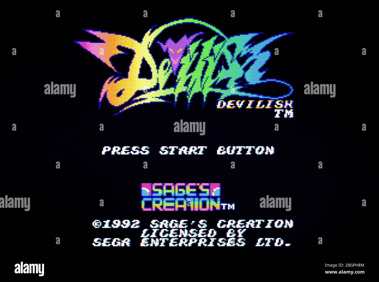 Devilish - Sega Genesis Mega Drive - Editorial use only Stock Photo - Alamy