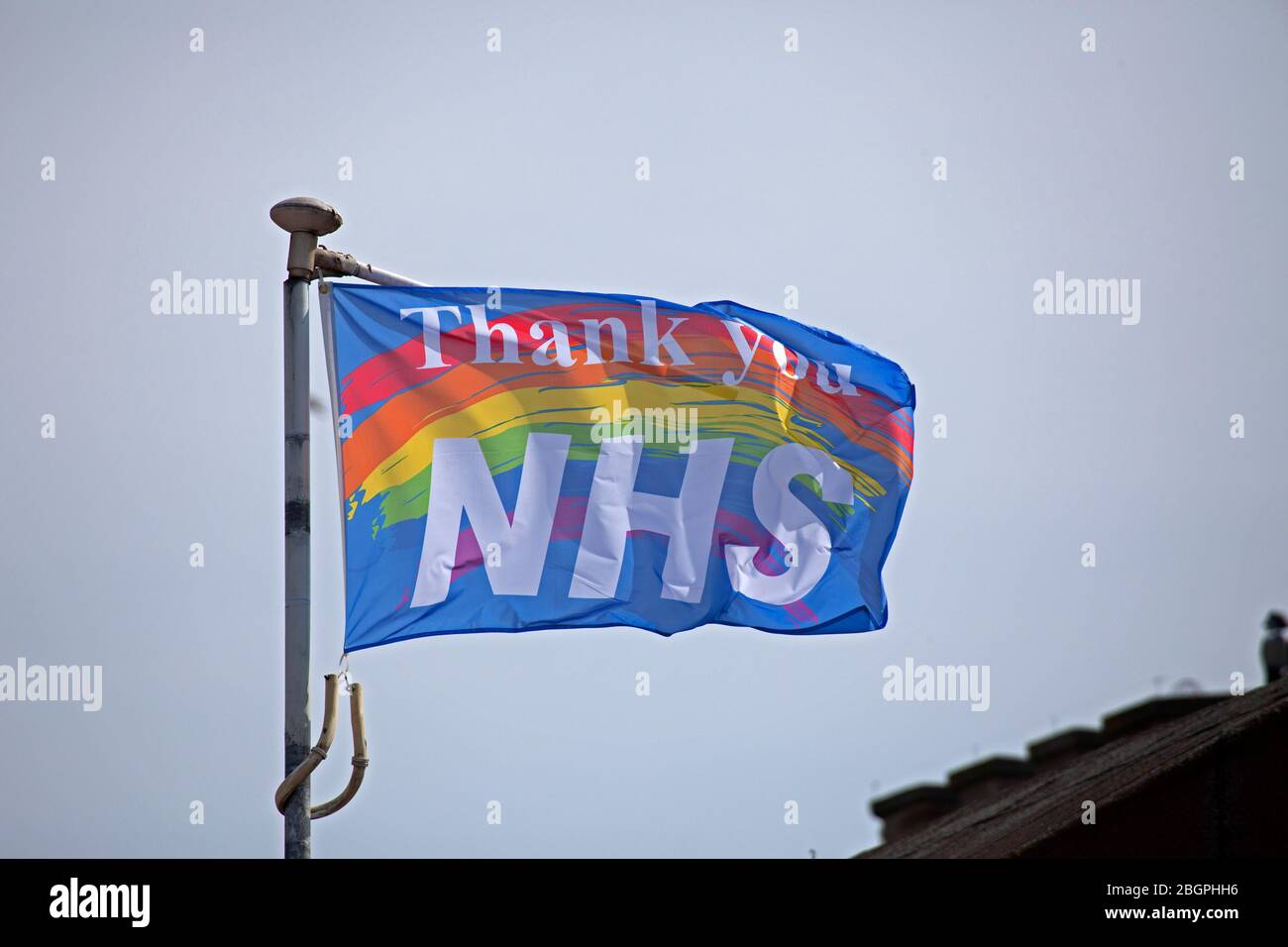 Thank you nhs scotland flag hi-res stock photography and images - Alamy