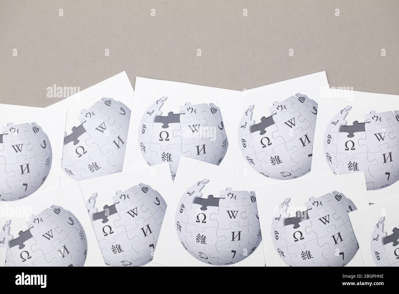 Wikipedia logo hi-res stock photography and images - Alamy