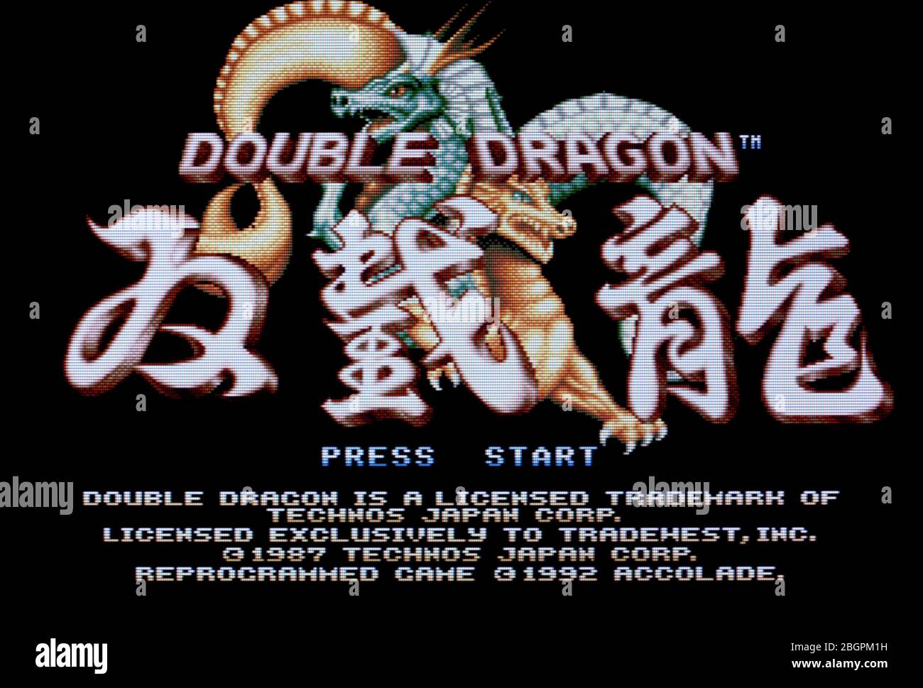 Double Dragon Sega Genesis Mega Drive Editorial Use Only Stock