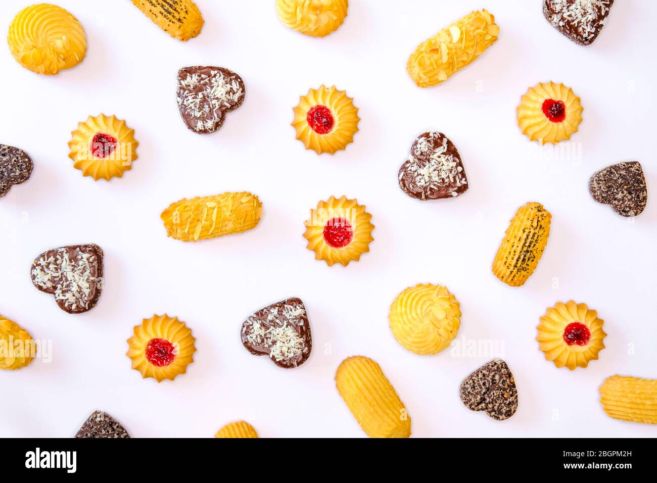 Cookies pattern background Stock Photo - Alamy
