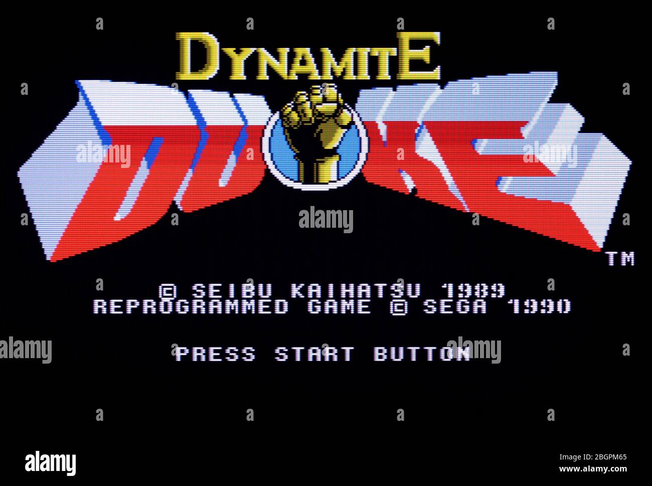 Dynamite Duke - Sega Genesis Mega Drive - Editorial use only Stock ...