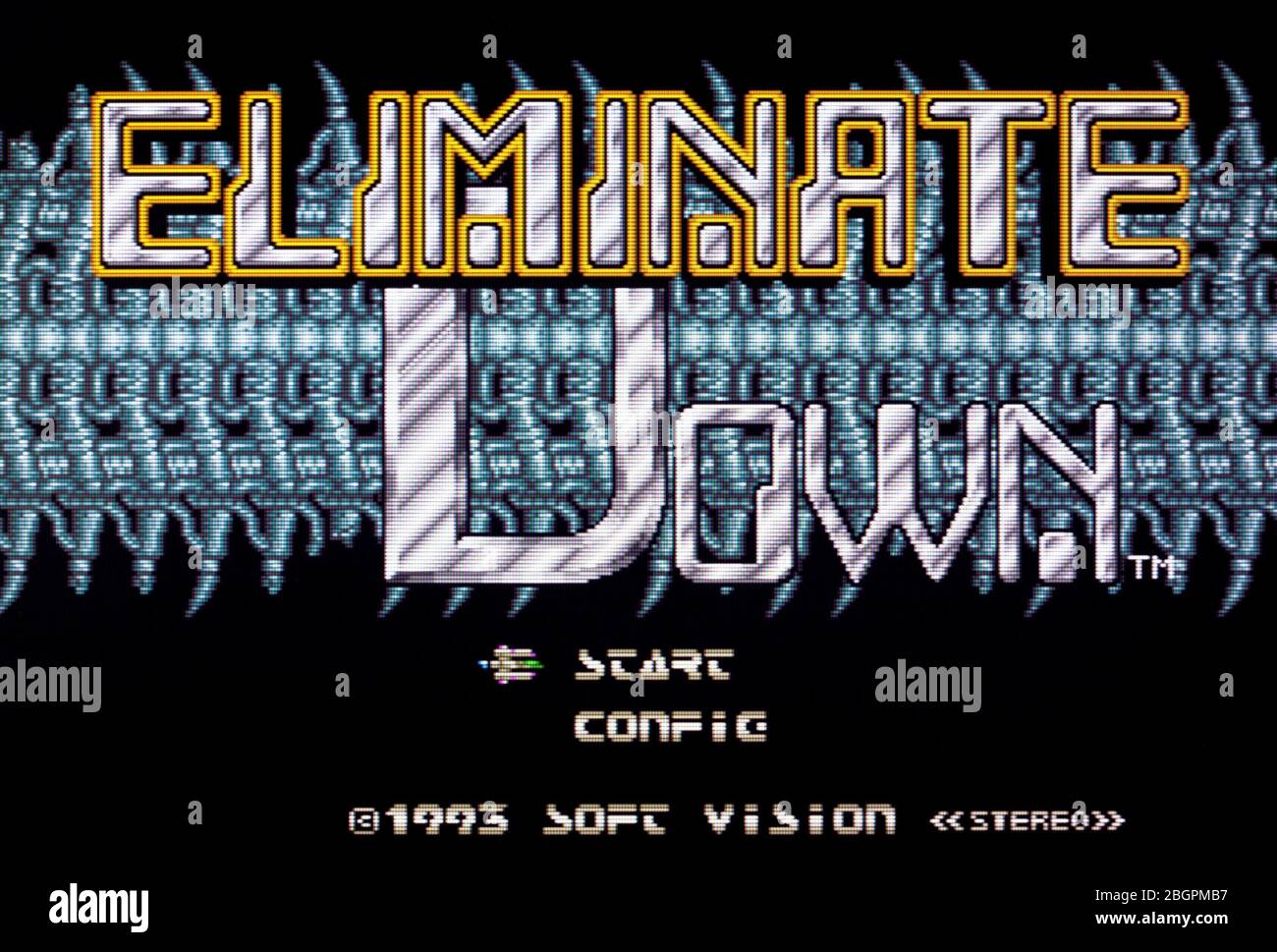 Eliminate Down - Sega Genesis Mega Drive - Editorial use only Stock ...