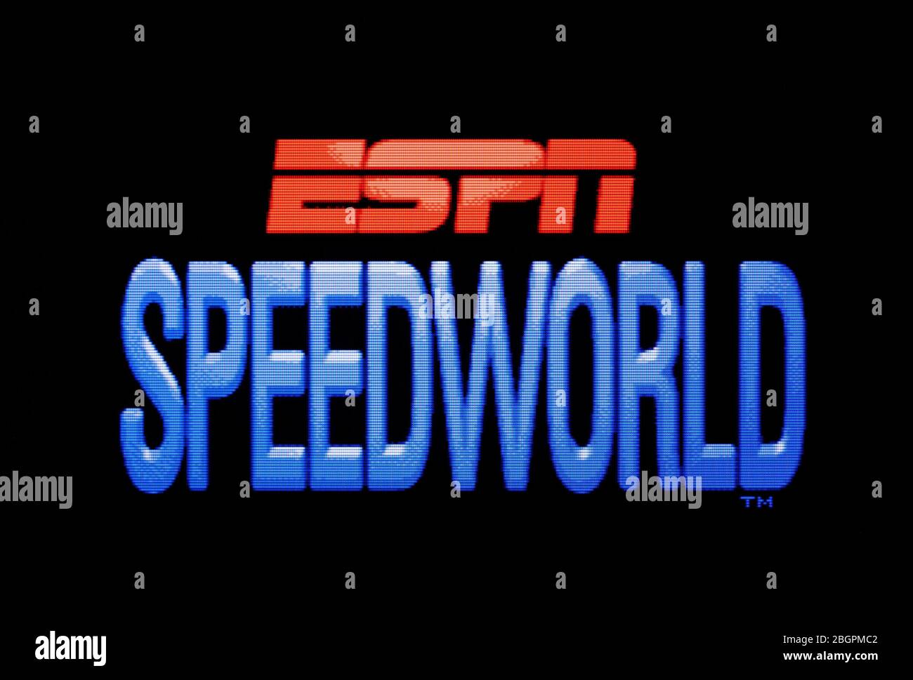 ESPN Speedworld - Sega Genesis Mega Drive - Editorial use only Stock ...