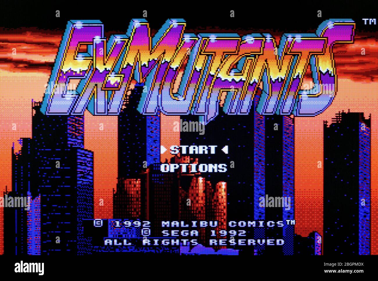 Ex-Mutants - Sega Genesis Mega Drive - Editorial use only Stock Photo ...