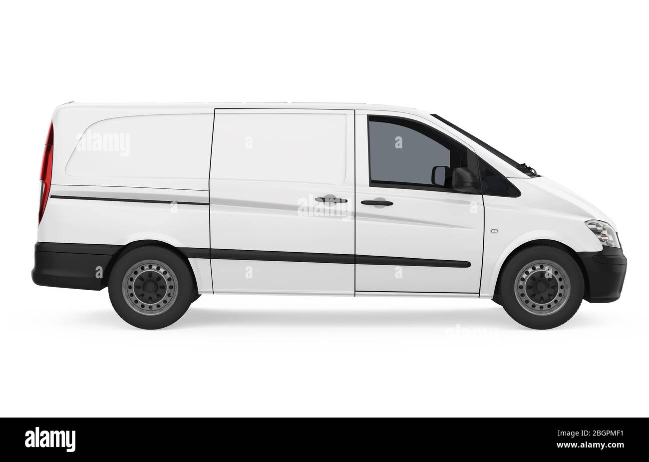 Delivery Van Isolated Stock Photo - Alamy