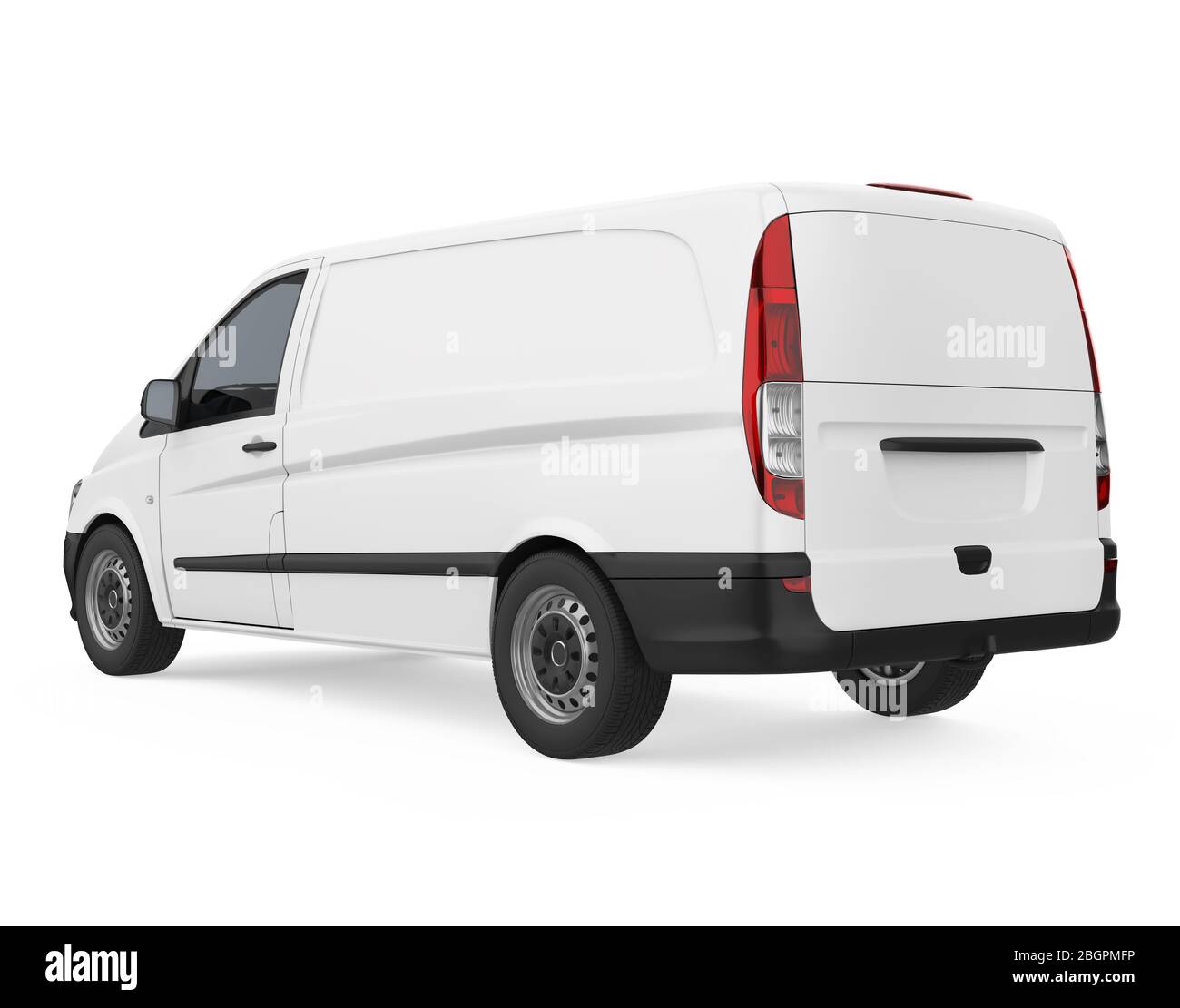 Delivery Van Isolated Stock Photo - Alamy