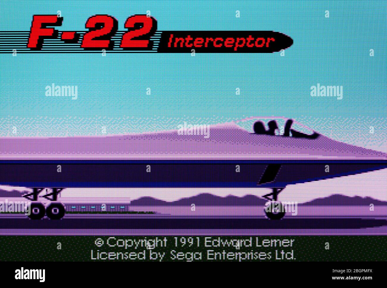 F-22 Interceptor - Sega Genesis Mega Drive - Editorial use only Stock ...
