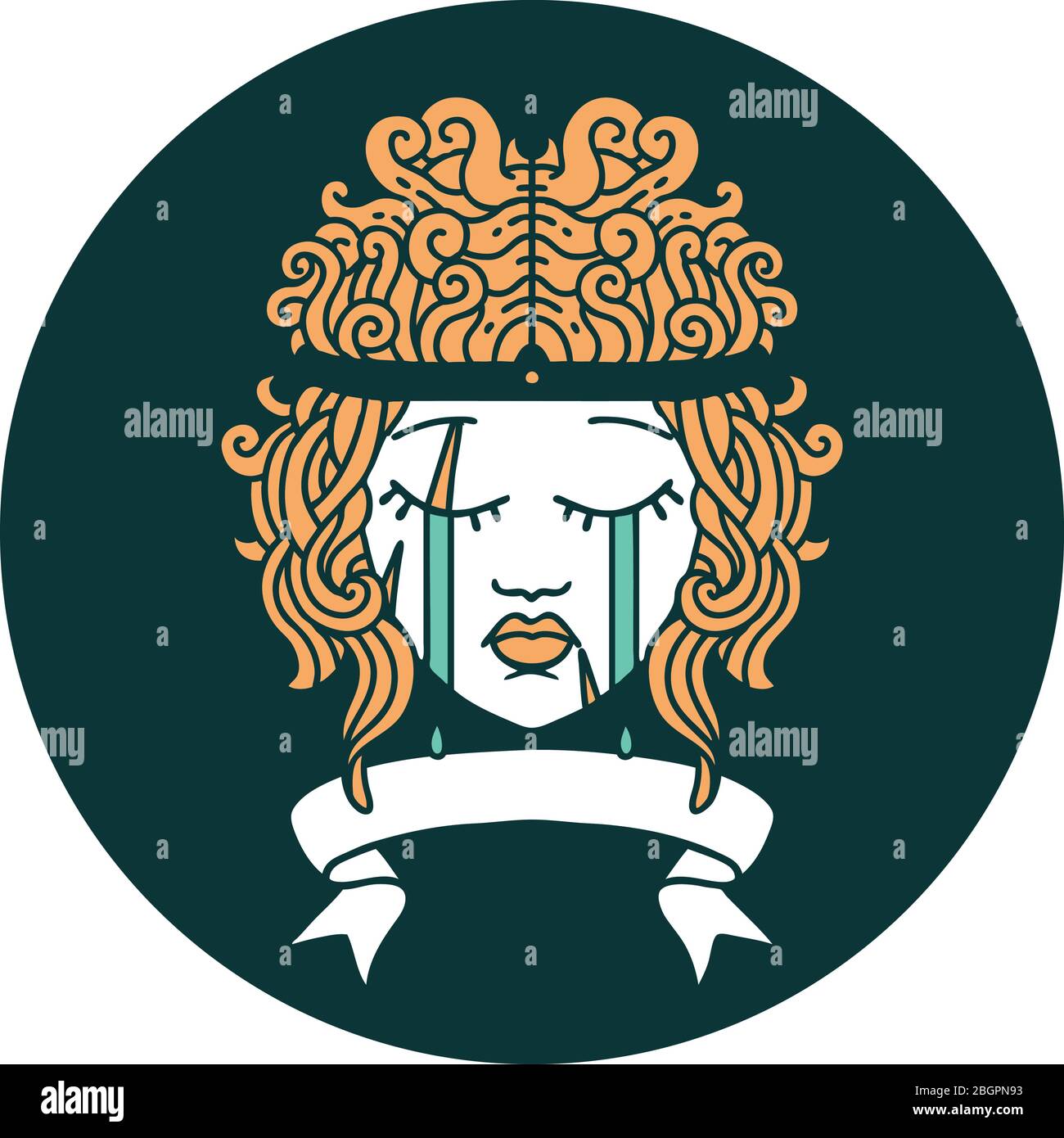 Icon crying human barbarian hi-res stock photography and images - Alamy