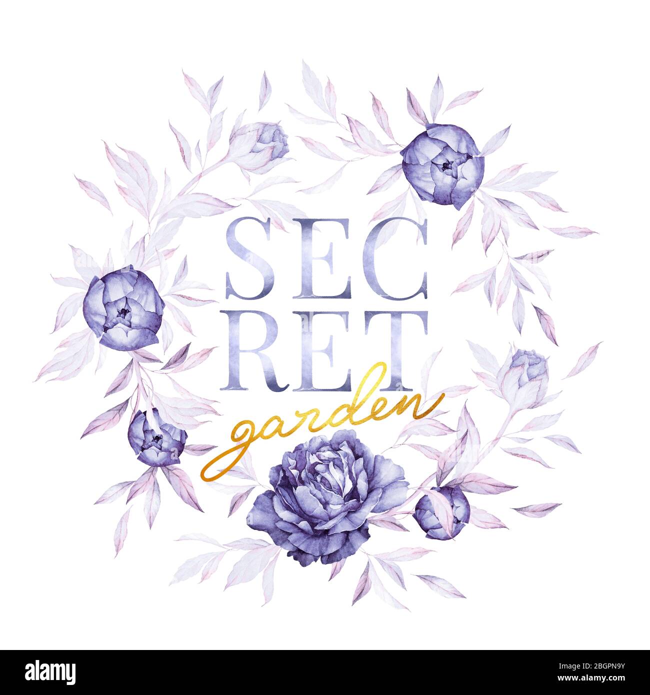 Wedding invitation leaves Cut Out Stock Images & Pictures - Alamy