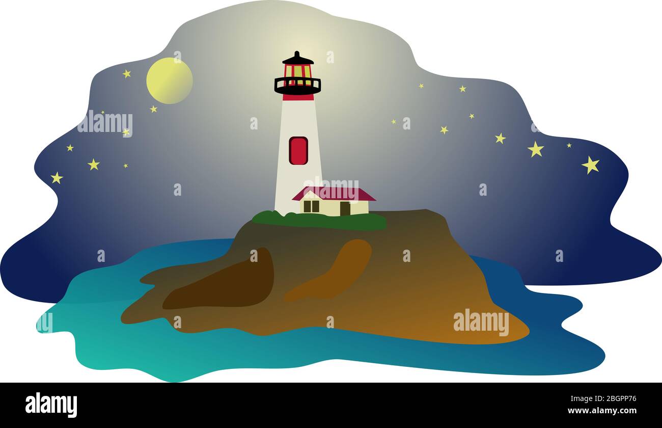 Seagull and lighthouse Cut Out Stock Images & Pictures - Alamy