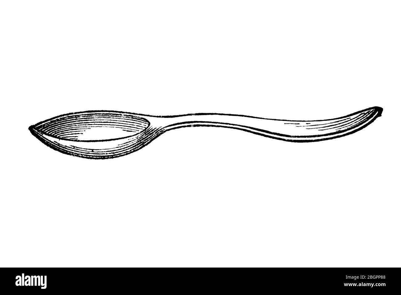 Antique spoon drawing hi-res stock photography and images - Alamy