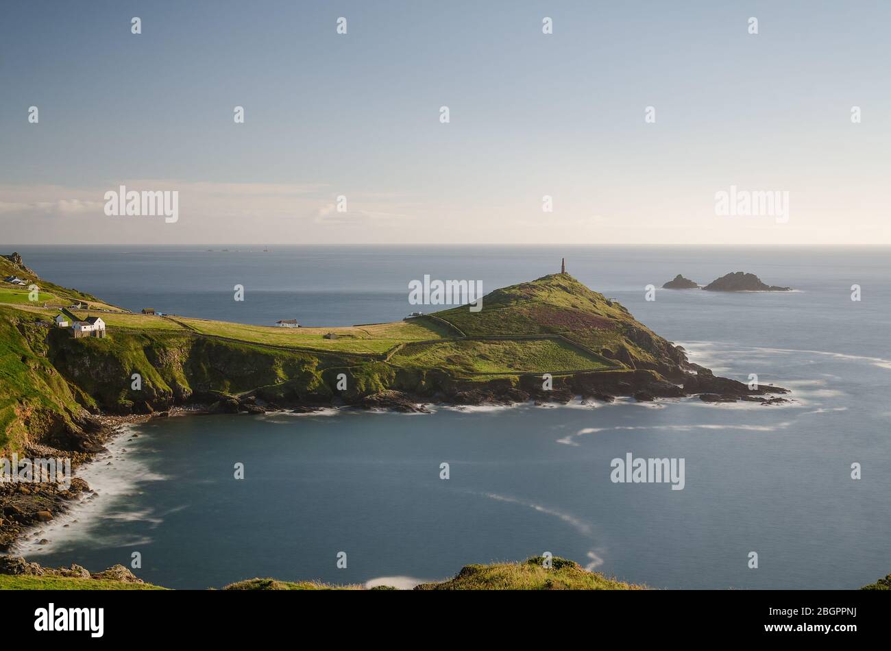Cape Cornwall Headland Stock Photo - Alamy