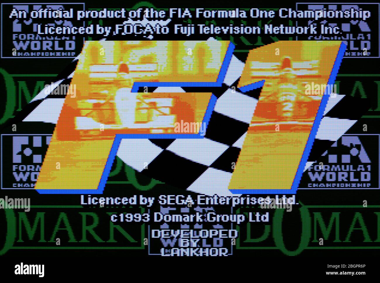 F1 - Domark - Sega Genesis Mega Drive - Editorial use only Stock Photo ...