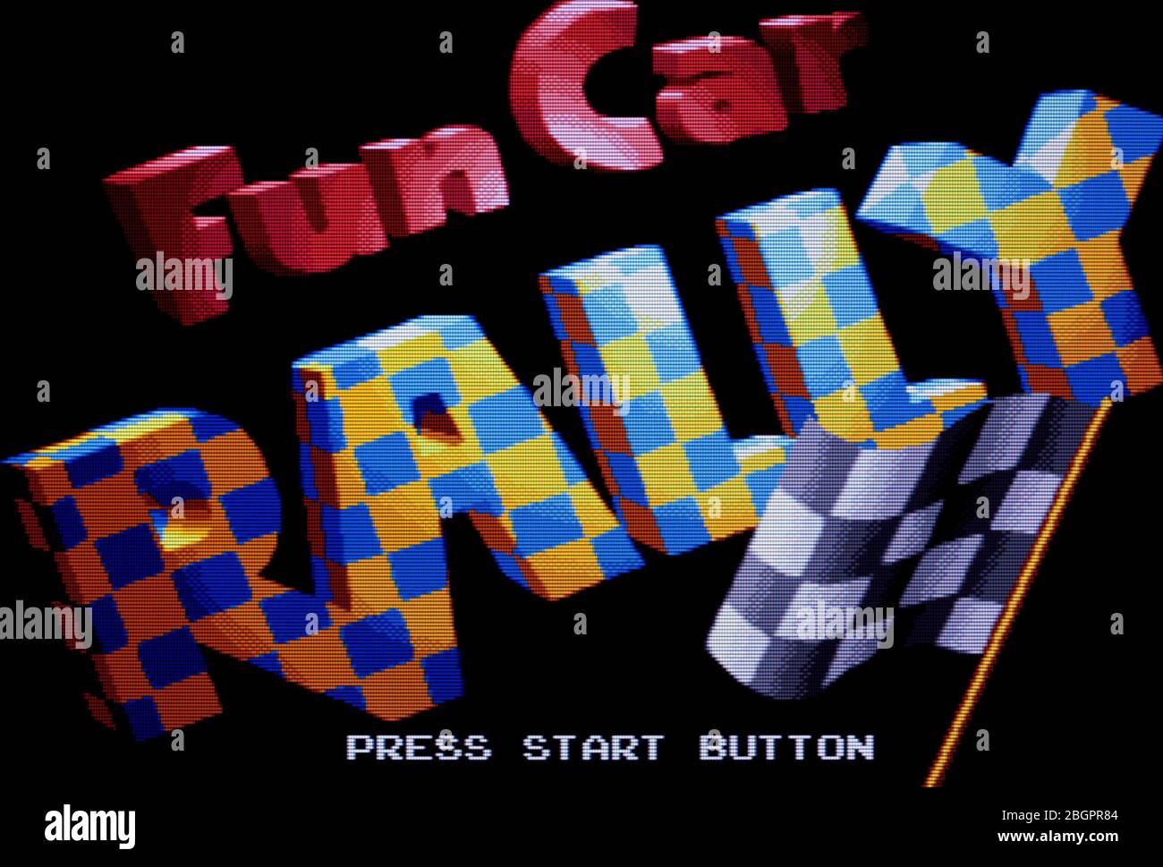 Fun Car Rally - Sega Genesis Mega Drive - Editorial use only Stock ...