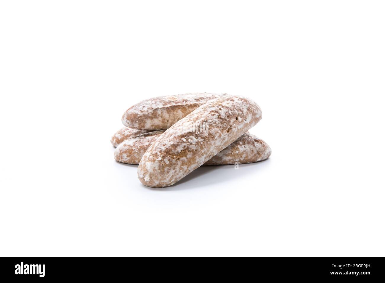 sweet russian gingerbread cookies isolated on white background Stock ...