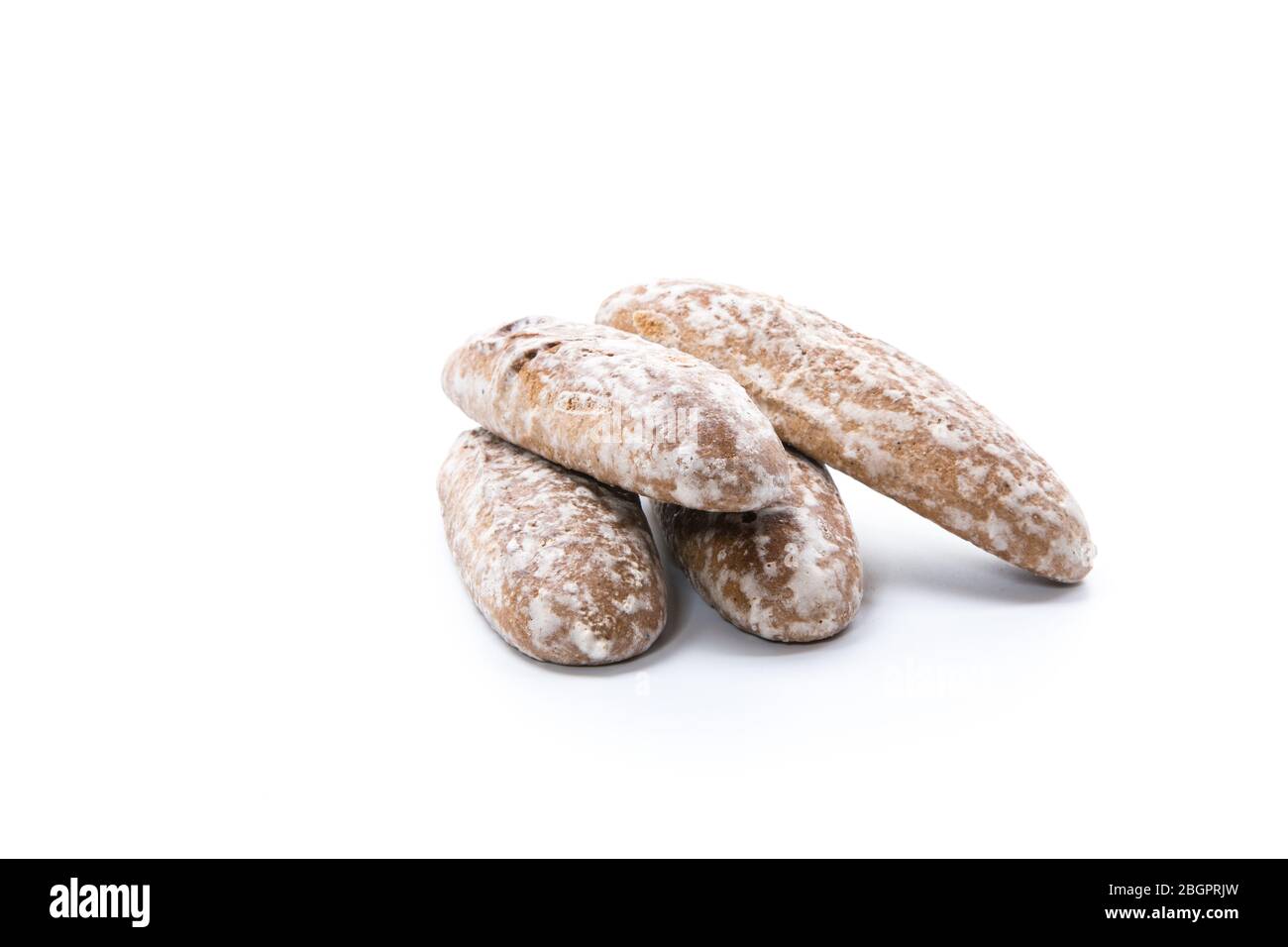 sweet russian gingerbread cookies isolated on white background Stock ...