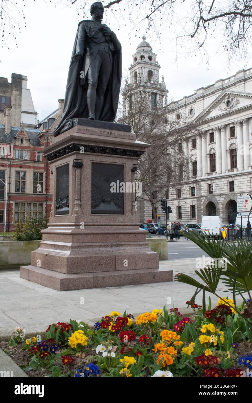 Earl of Derby Statue in Parliament Square, London SW1 by Matthew Noble ...