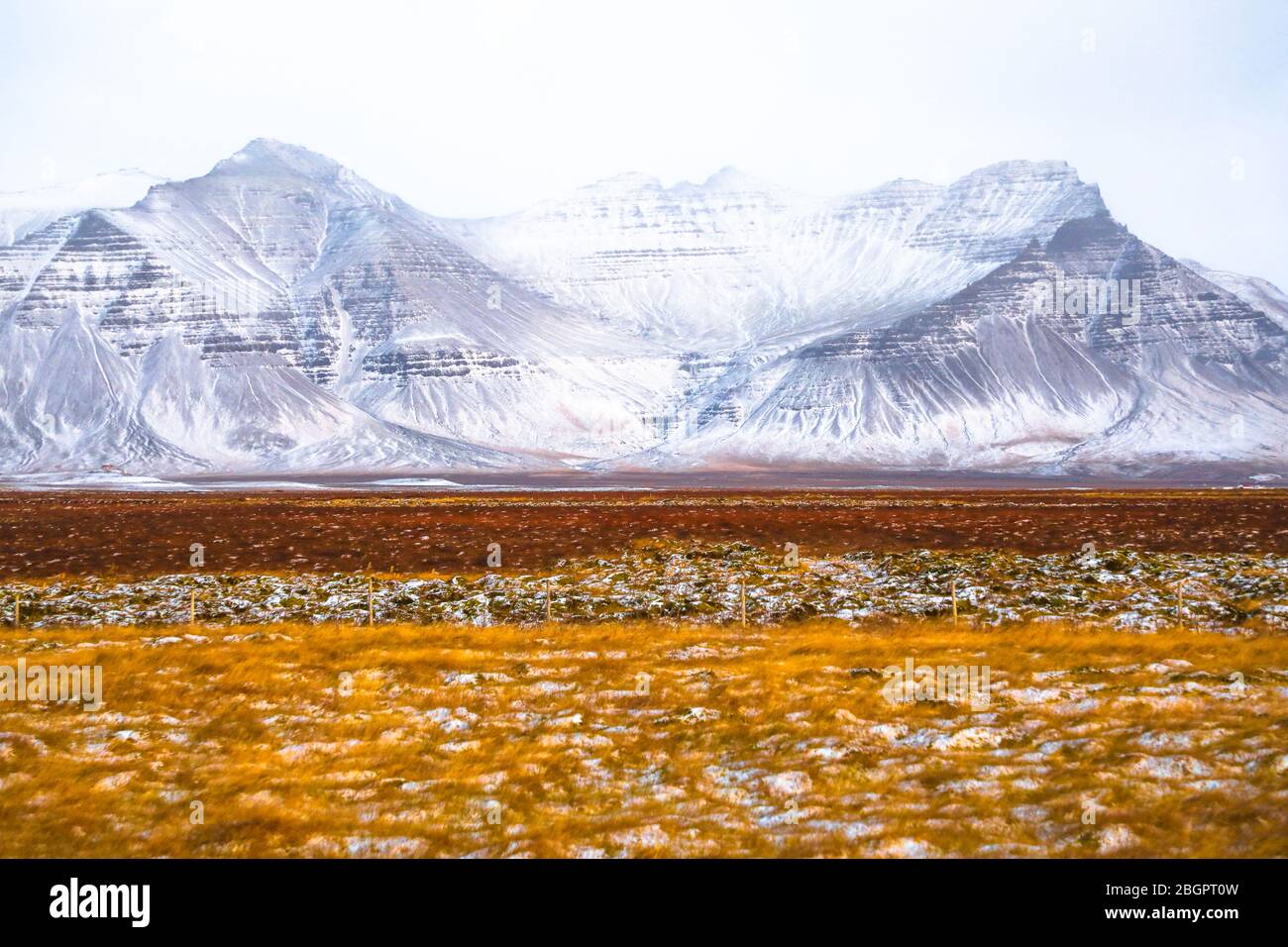 Iceland snowy mountain hi-res stock photography and images - Alamy