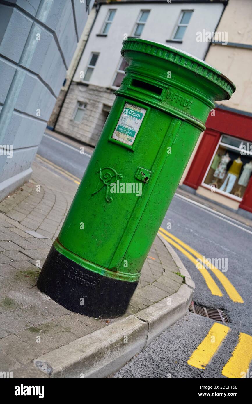 Ireland, County Roscommon, Boyle, Victorian post box with the Victorian ...