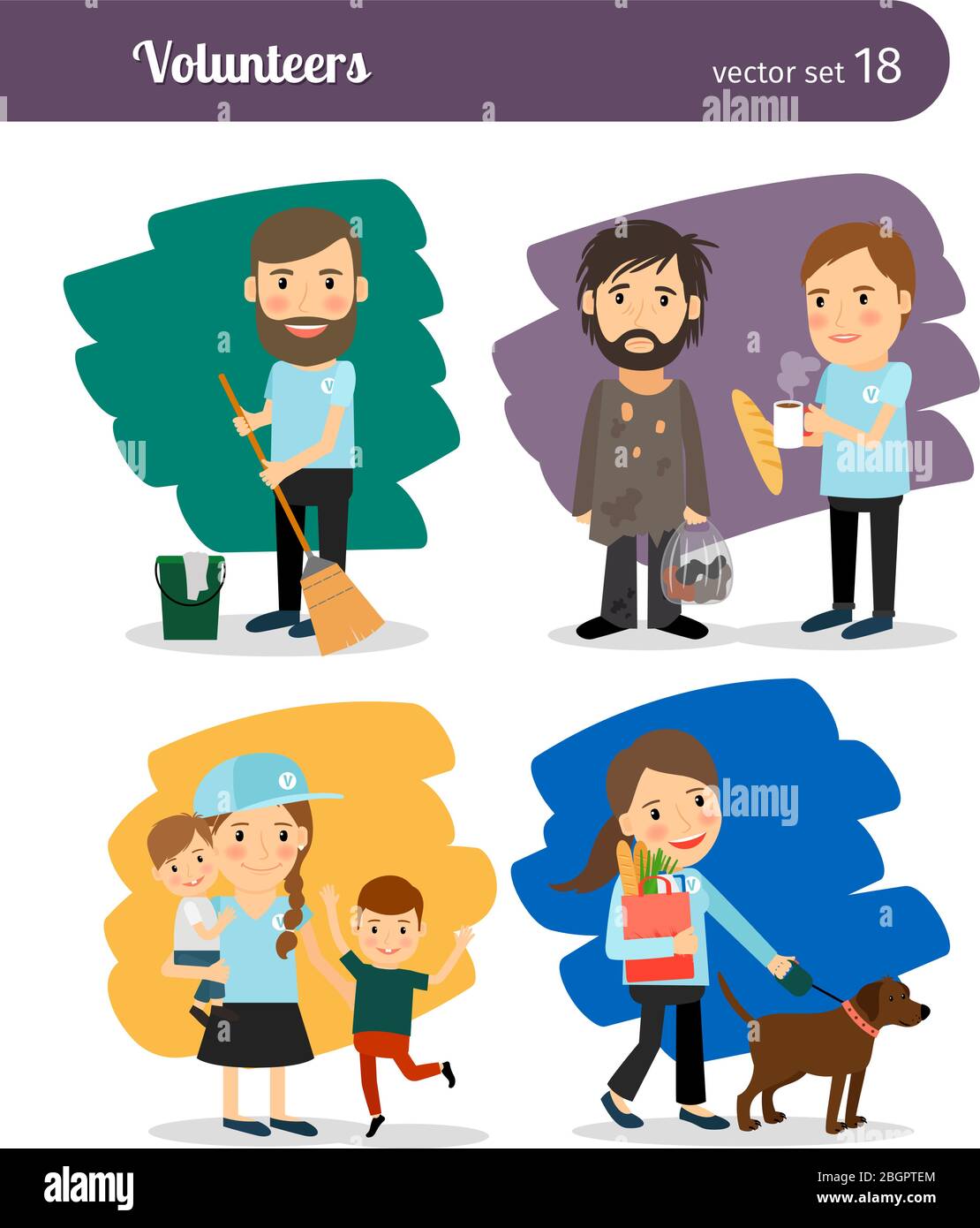 Homeless old woman Stock Vector Images - Alamy