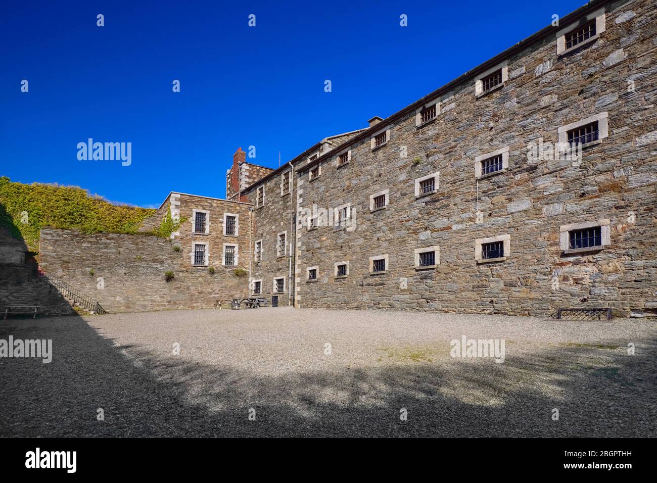 Ireland, County Wicklow, Wicklow town, Wicklow Historic Gaol, Courtyard ...